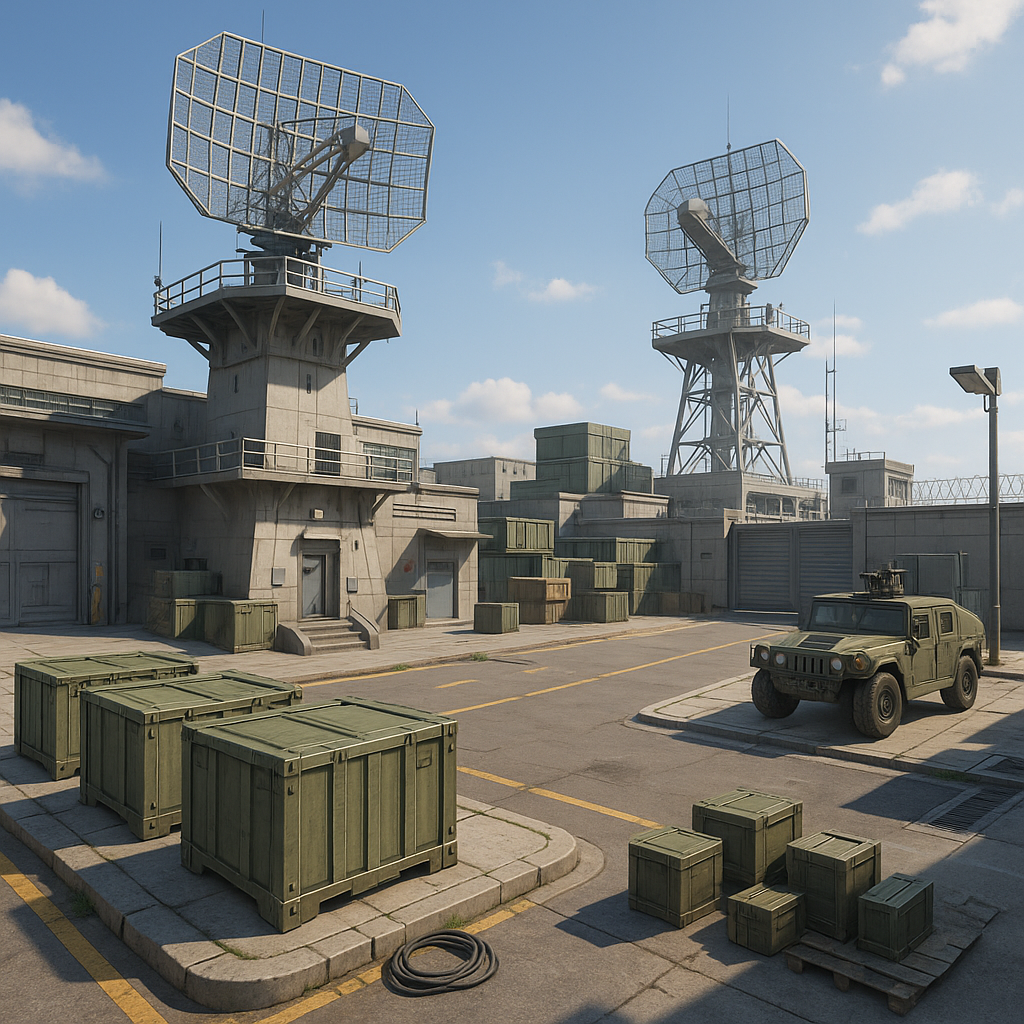 Sunlit Coastal Radar Base - PuzzleFree – PuzzleFree.game