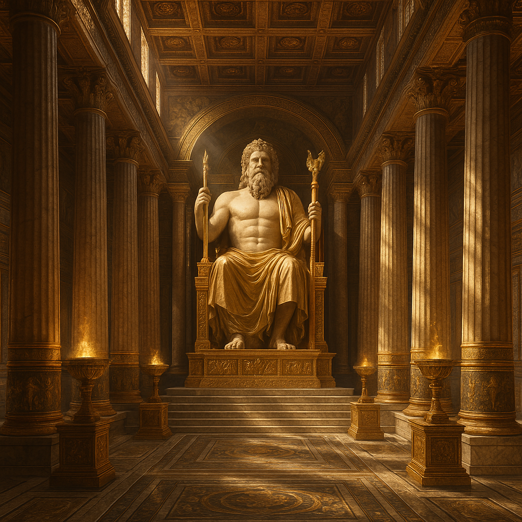 Throne of Zeus — Golden Temple Interior - PuzzleFree – PuzzleFree.game
