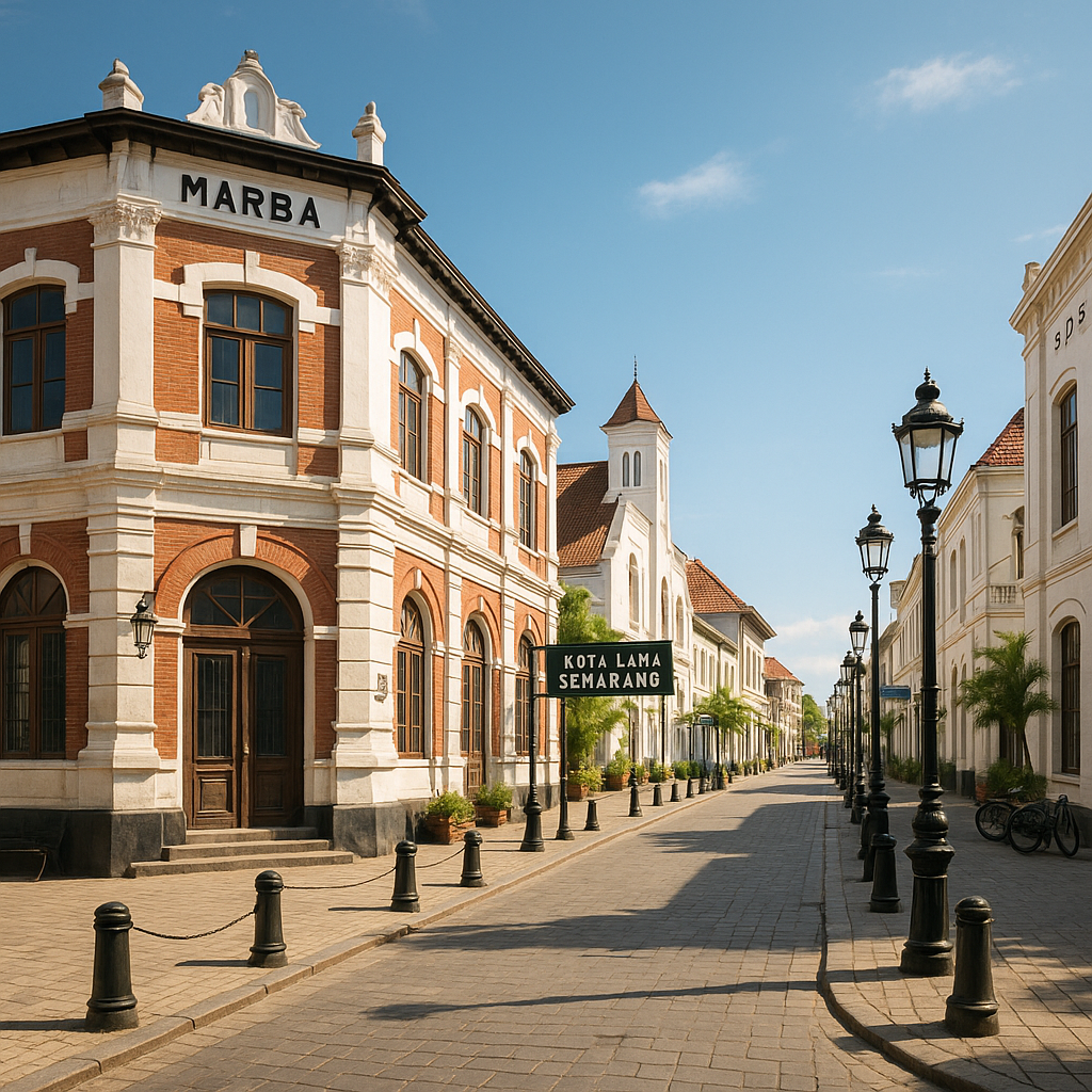Kota Lama Semarang — Dutch Colonial Streetscape - PuzzleFree ...