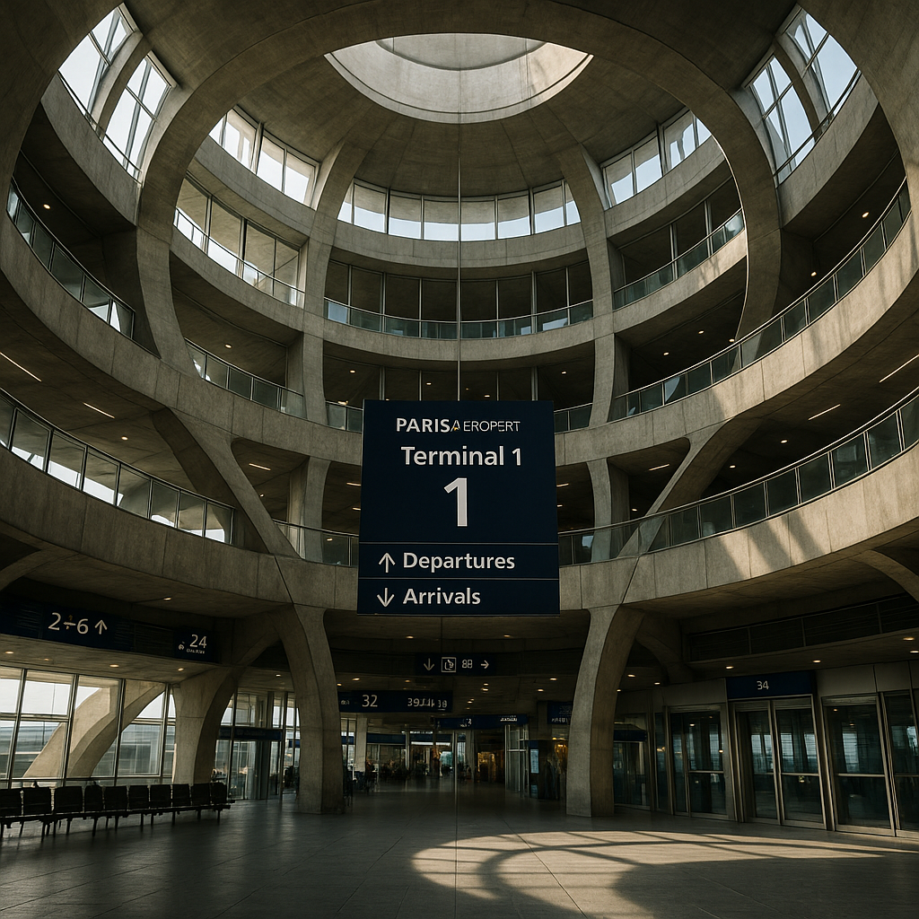 Terminal 1 Atrium — Paris Charles de Gaulle - PuzzleFree – PuzzleFree.game
