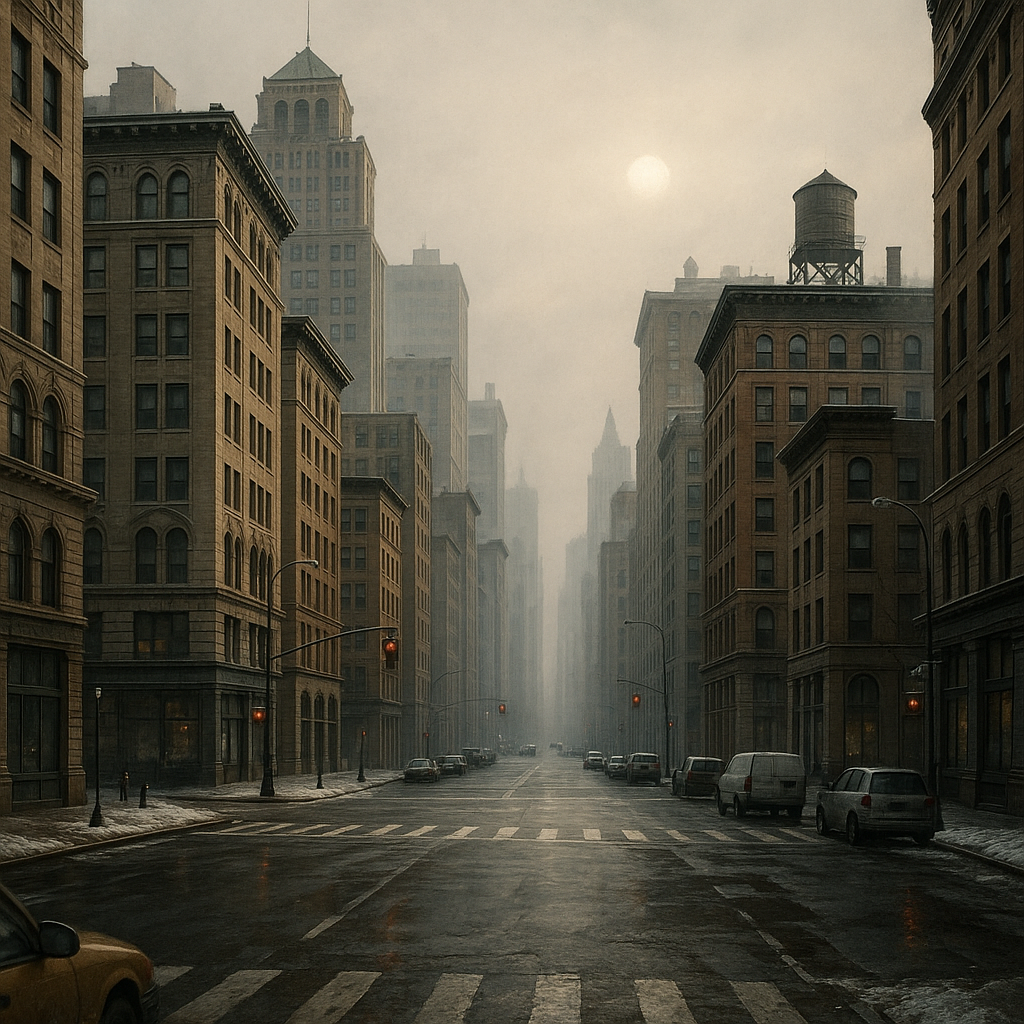 January Haze — Quiet Winter Avenue – Free Online Jigsaw Puzzle ...
